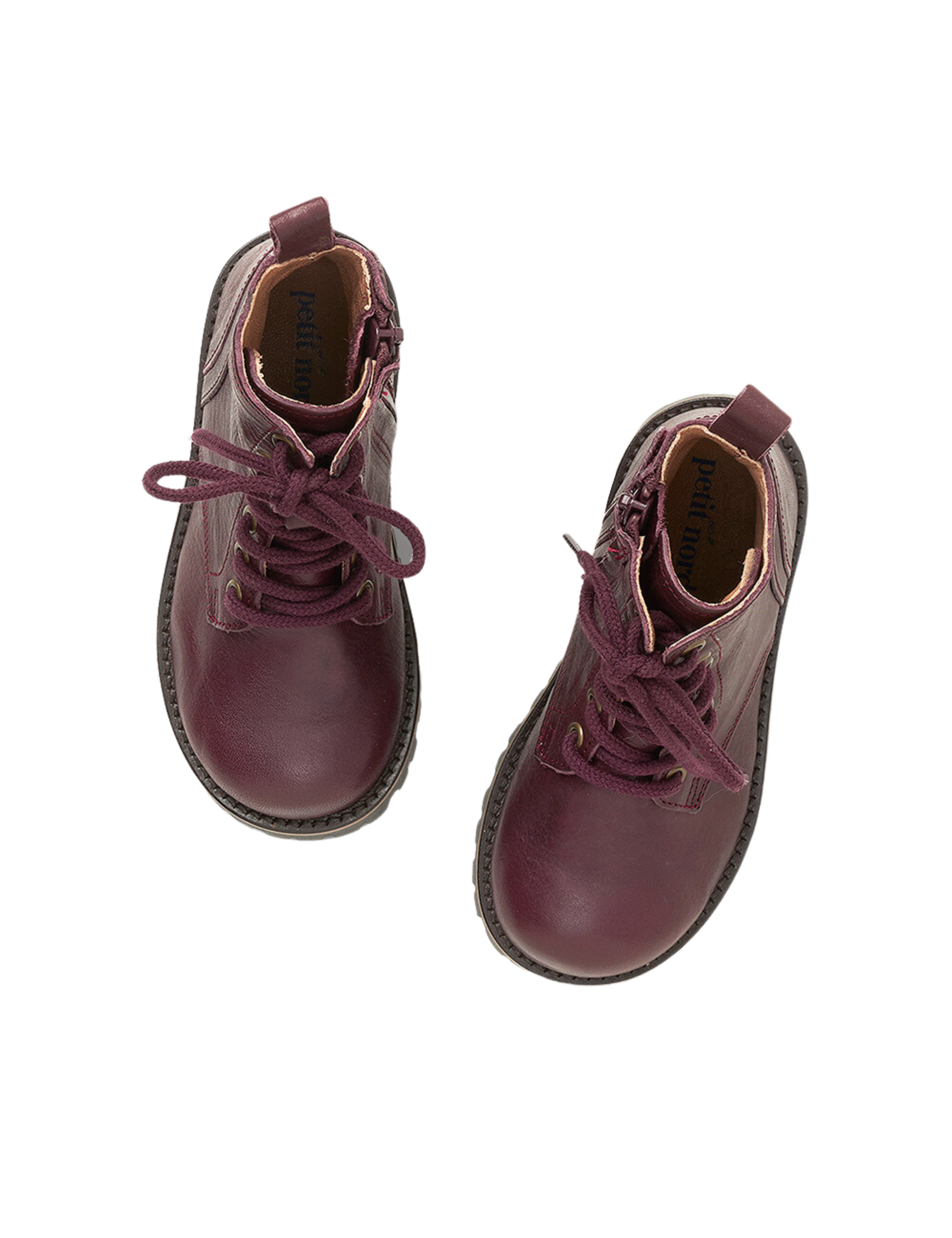 Lace-up Boot - Plum – Petit Nord GLOBAL