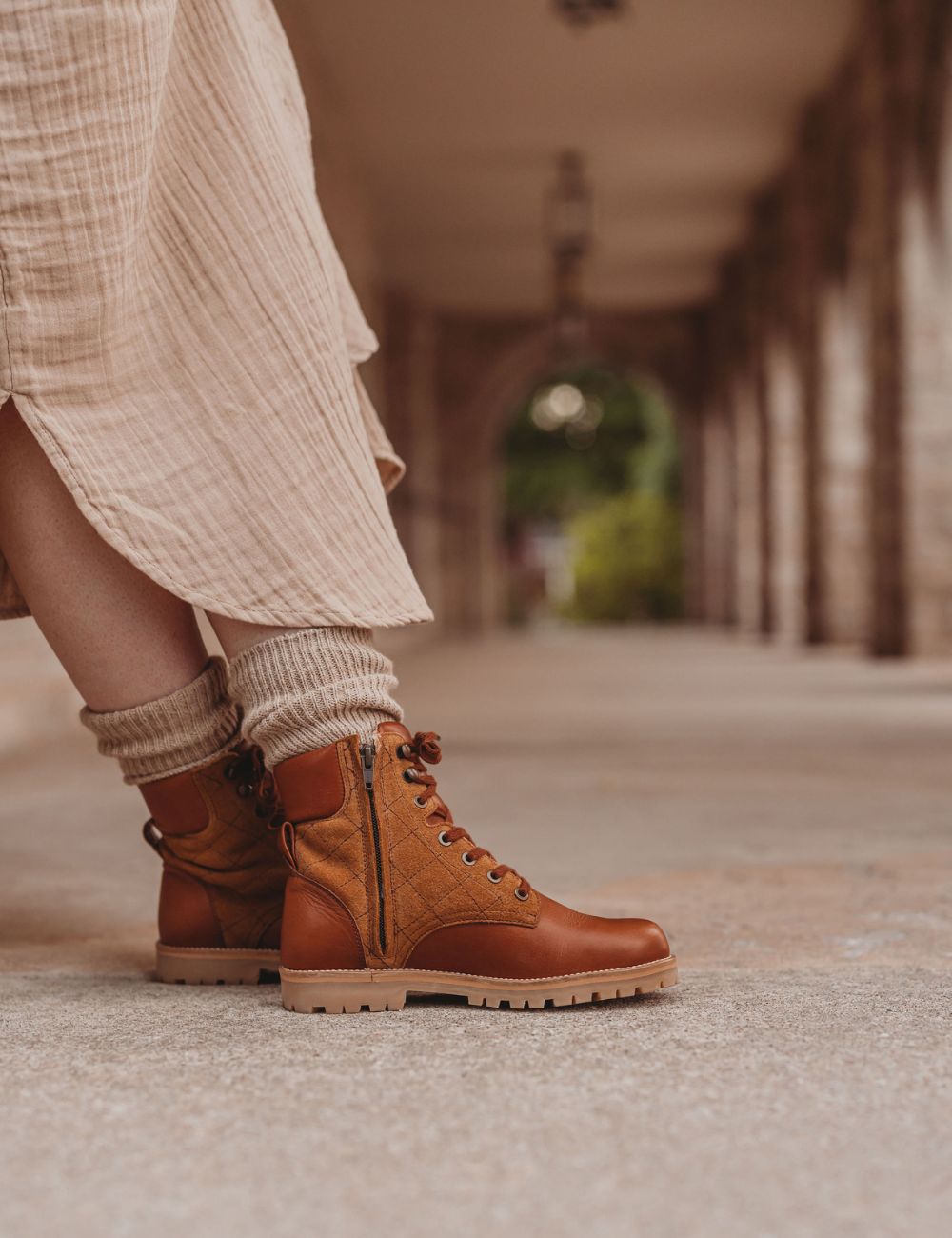 Quilted Saga Boot - Amber suede – Petit Nord GLOBAL