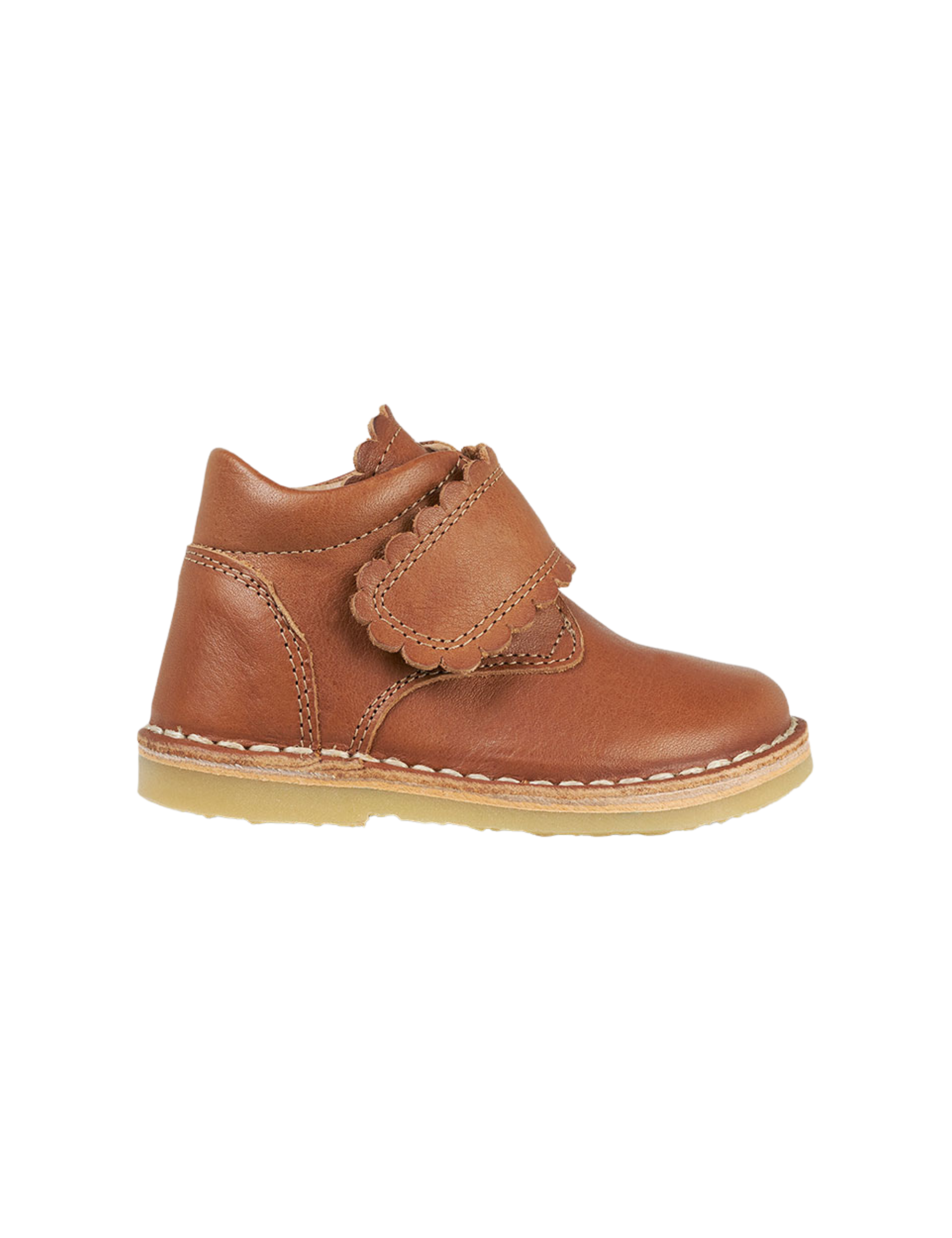 Scallop Velcro Boot - Cognac – Petit Nord GLOBAL